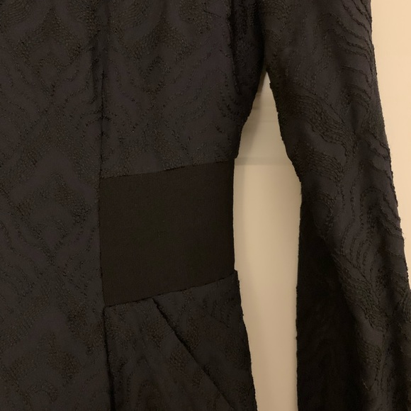 A.L.C. | Dresses | Alc Navy And Black Lace Long Sleeve Dress | Poshmark